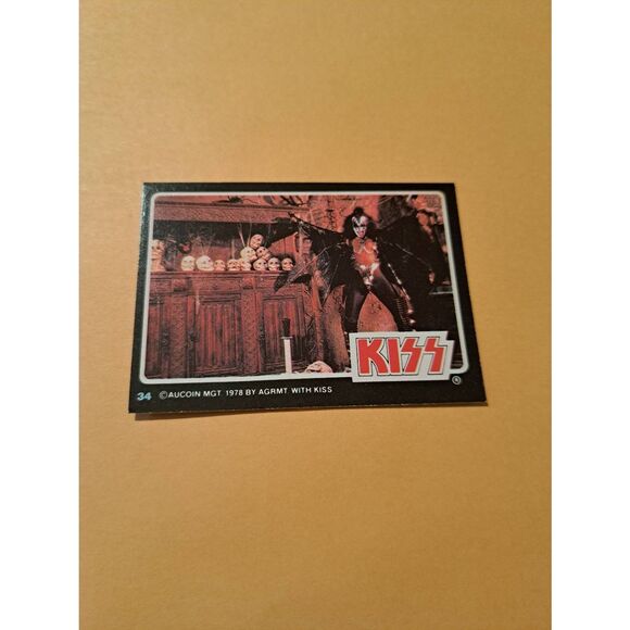 Kiss | Toys | Vintage 978 Aucoin Management Agrmt Kiss Trading Card No ...